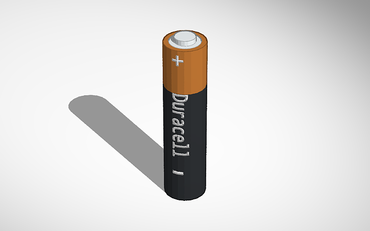 3d Design Nice Juicy Aaa Battery Tinkercad