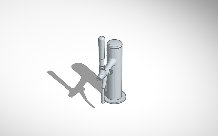 3D design Beer tap - Tinkercad