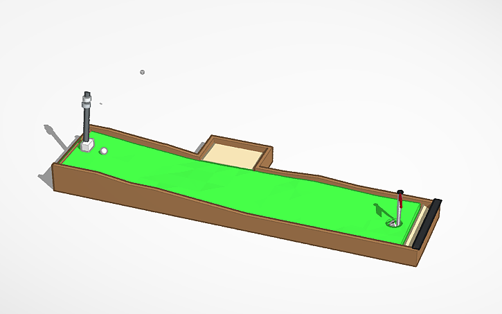 3D design Mini Golf Putt - Tinkercad