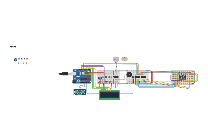 Circuit design Elevator - Tinkercad