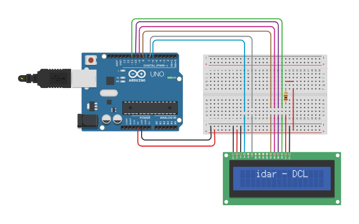 Circuit design Arduino - Tinkercad