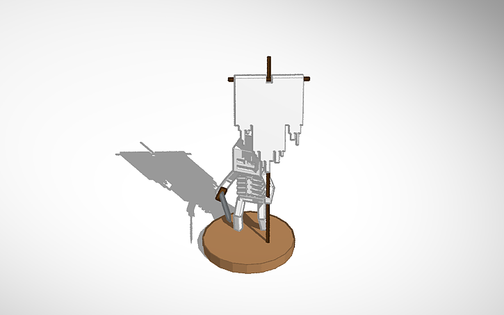 3D design Skeleton Banner | Tinkercad