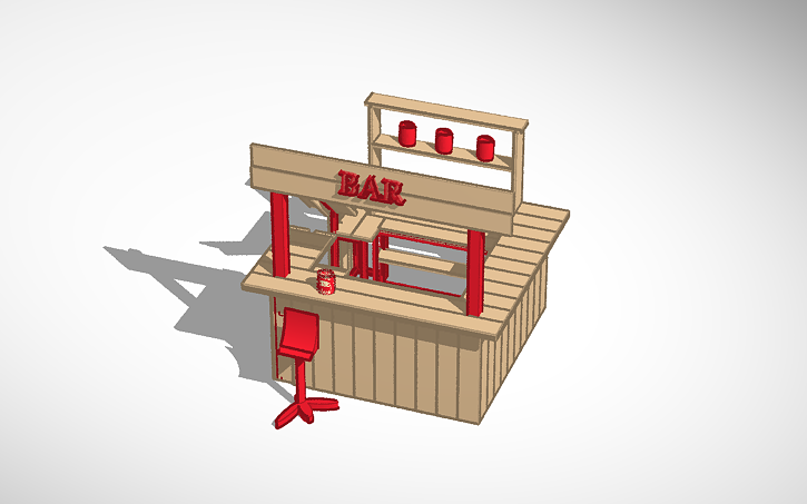 3D design Bar - Tinkercad
