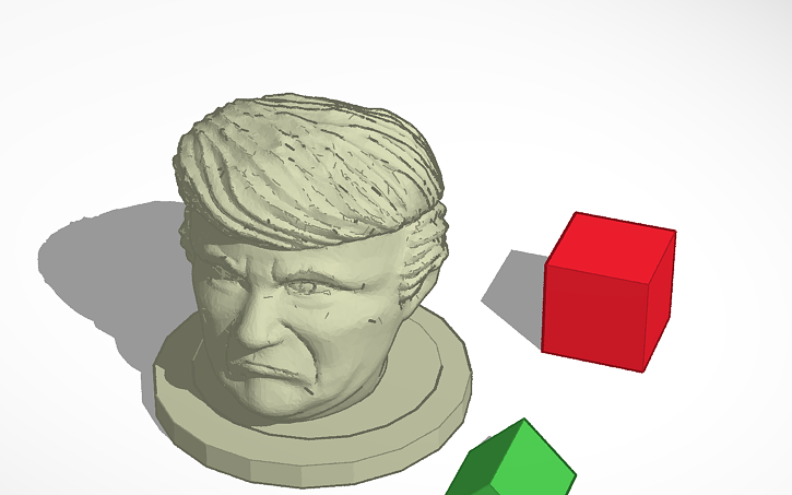 3D design Trump - Tinkercad