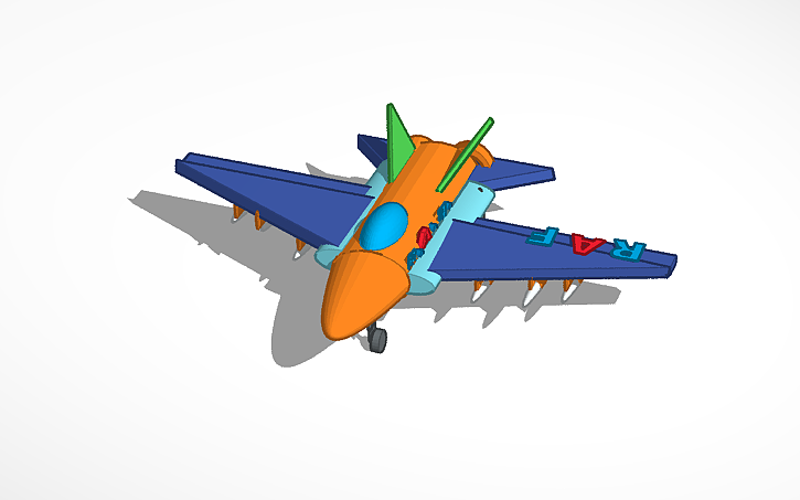 3D design fighter jet - Tinkercad