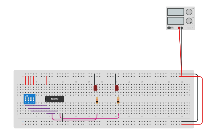 Circuit design 106119084(4 Bit Encoder) | Tinkercad