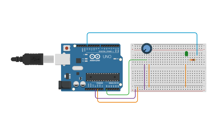 Circuit design Aula 07 - PWM | Tinkercad