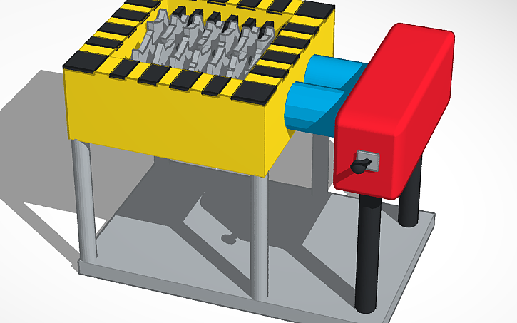 3D design Hydraulic Press (grinder)(crusher) | Tinkercad
