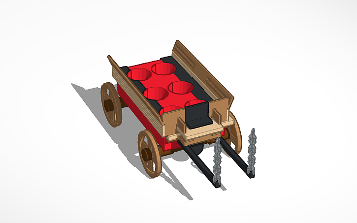 3D design Copy of Copy of Horse Cart - Tinkercad