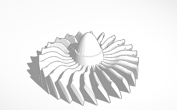 3D design Jet Fan - Tinkercad