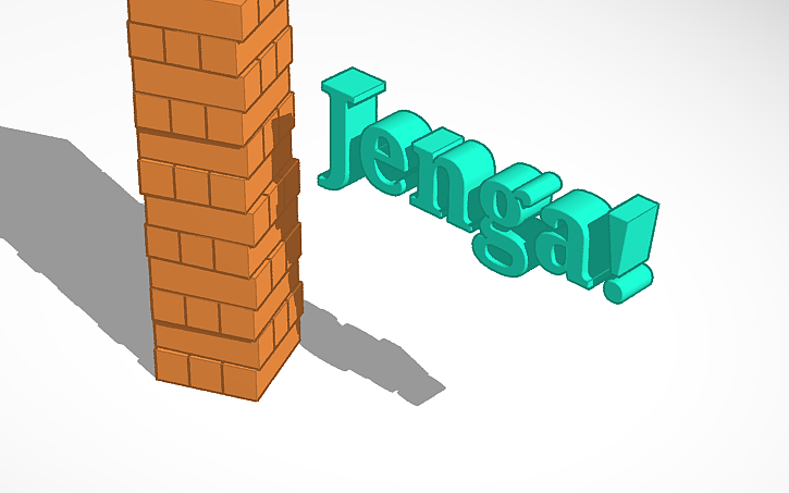 3D design Jenga - Tinkercad
