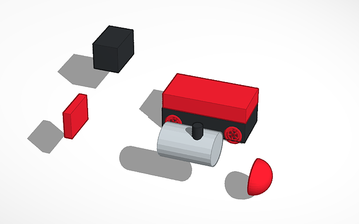 3D design Train engine - Tinkercad