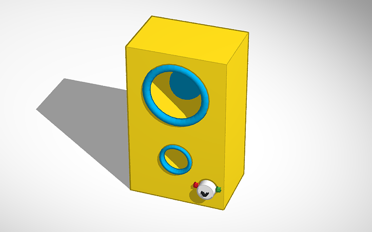 3D design speaker - Tinkercad