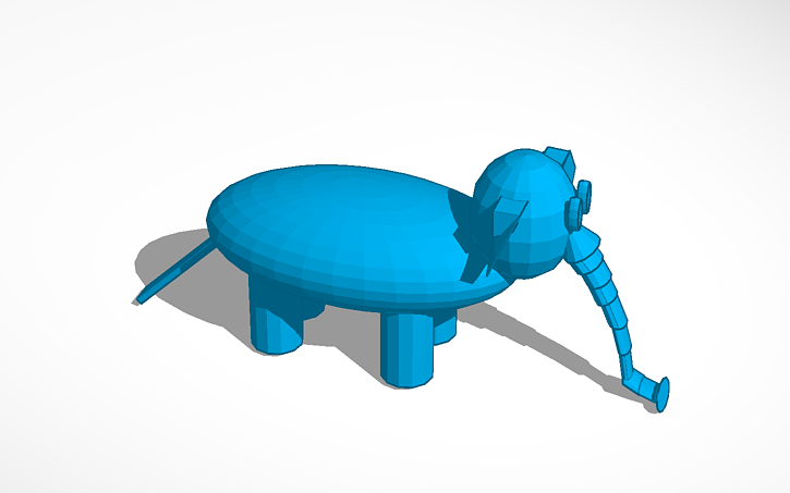 3D design Elephant - Tinkercad