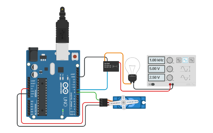 Circuit design Sensor Smarthome Bluetooth - Tinkercad