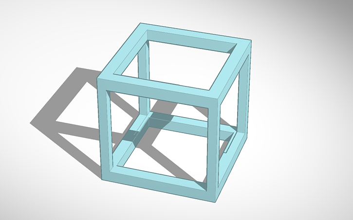3D design cube - Tinkercad