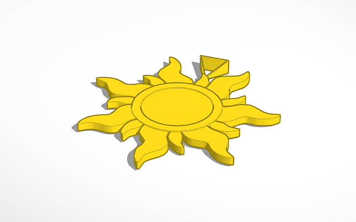 3D design Sun Medal - Tinkercad
