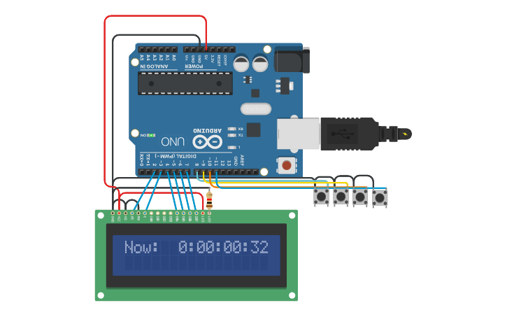Circuit design Timer - Tinkercad