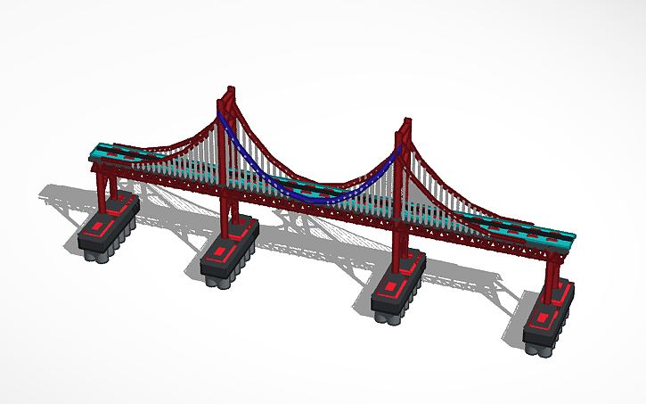 3D design bridge - Tinkercad