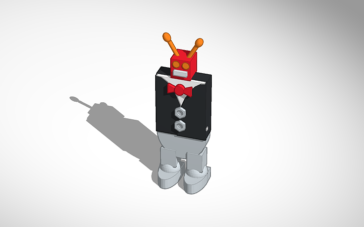 3d Design Robot Butler Tinkercad
