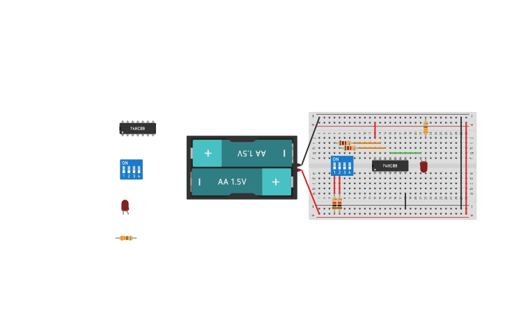 Circuit Design 3 2 And Logical Gate Circuito Integrado Dip2 Tinkercad