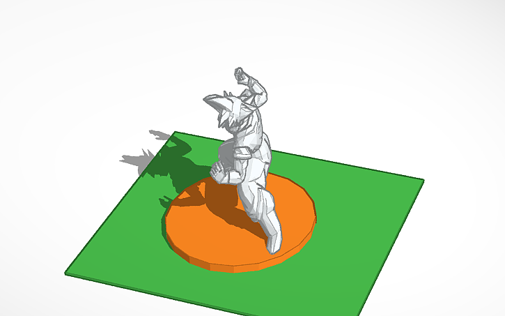 3D design Goku (Dragon ball Z) - Tinkercad