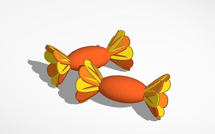 3D design Candy #tinktober Day 3 - Tinkercad