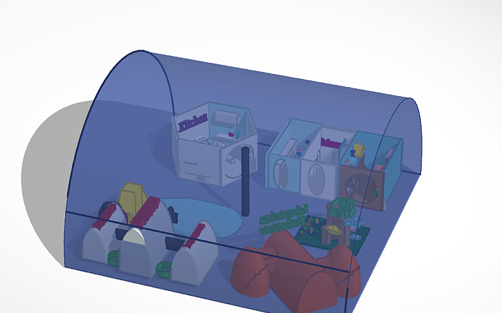 3D design Space station - Moon Hunters - Tinkercad