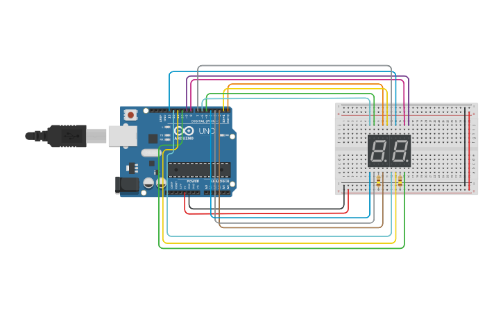 Circuit design numbers mason - Tinkercad