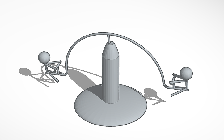 3D design Physics Balance Seesaw in Sim Lab - Tinkercad