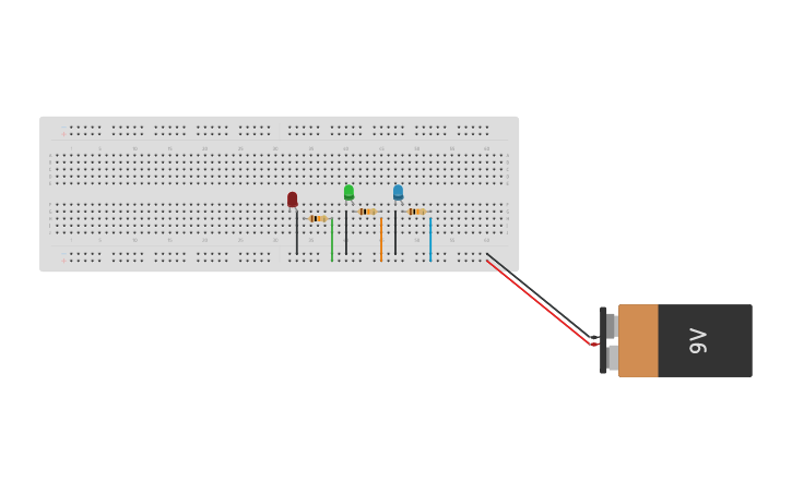 Circuit design Circuito paralelo - Tinkercad