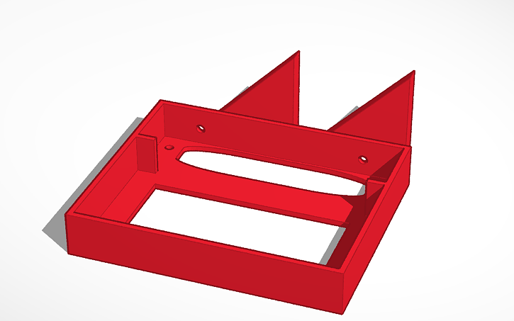 3d Design 5 Port Ethernet Switch Shelf W Braces Tinkercad