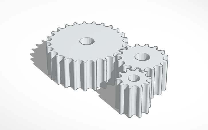 3D design gears - Tinkercad