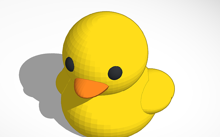 3D design Rubber duck - Tinkercad