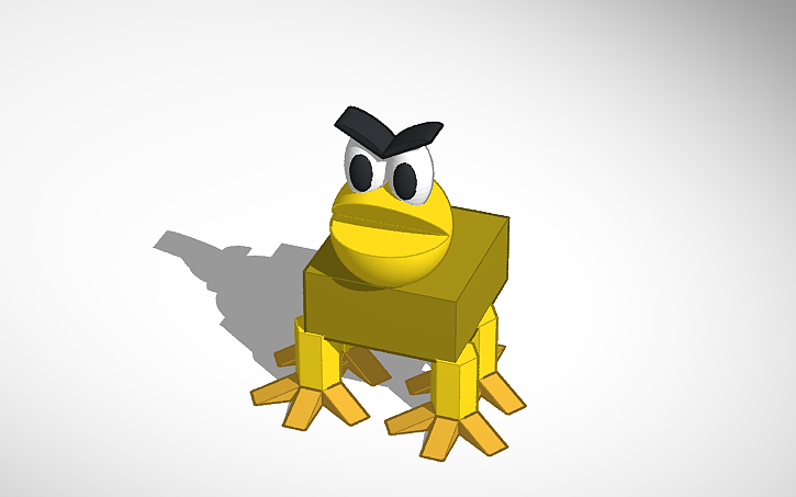 3D design jrs super frog - Tinkercad