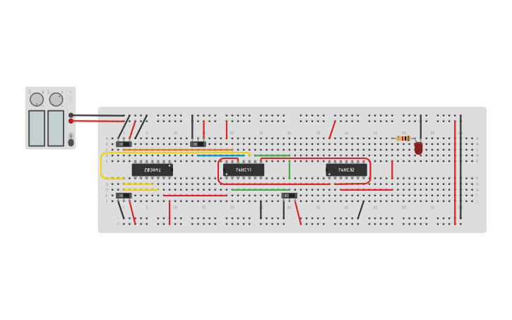 Circuit design 2X1 Multiplexer | Tinkercad