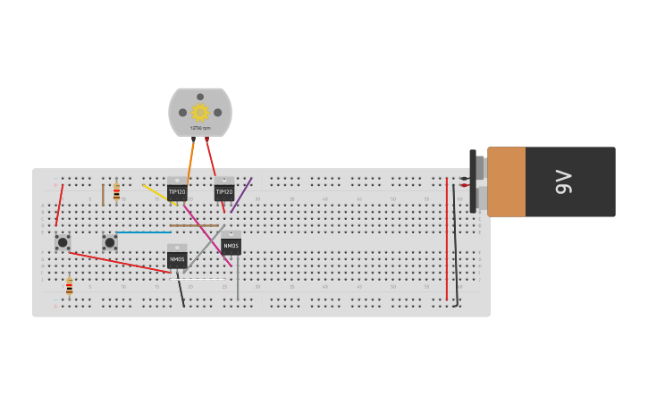 Circuit Design Voramet Moter Tinkercad