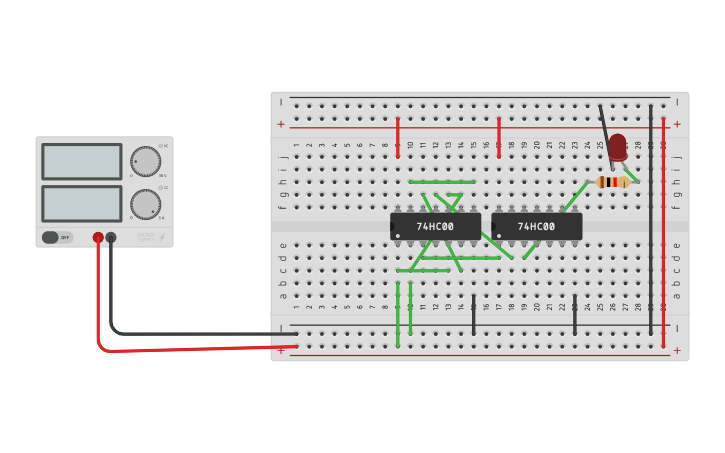 Circuit Design Realization Of Sop Expression Using Nand Gates Tinkercad