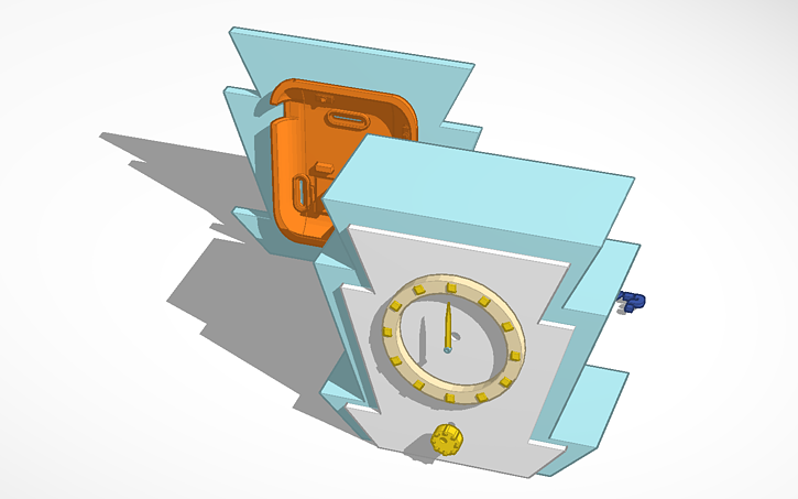 3D design Art Deco Clock - Tinkercad