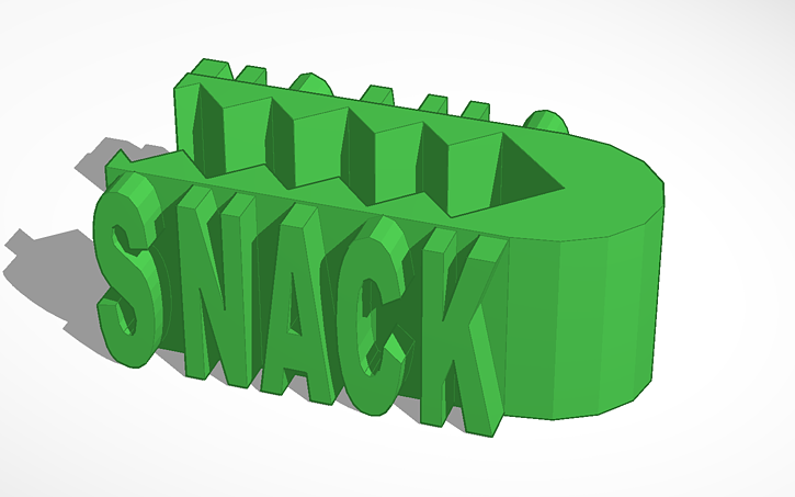 3D design Snack Bag Clip | Tinkercad