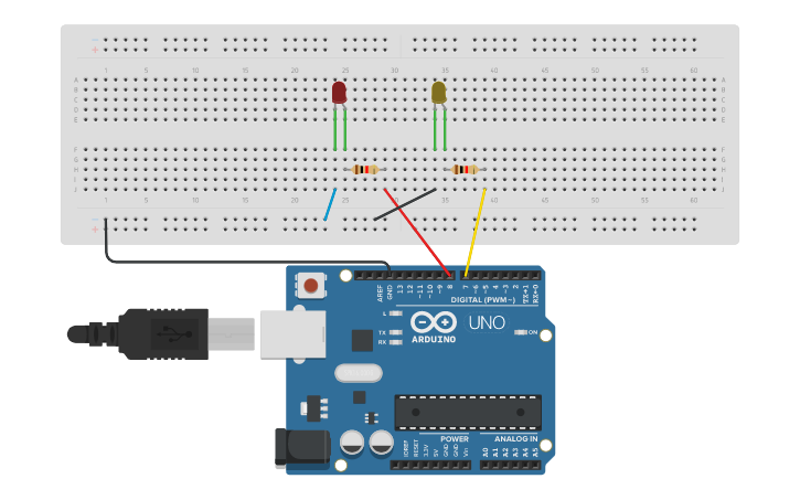 Circuit design ARDUINO_01_practica01B_LED | Tinkercad