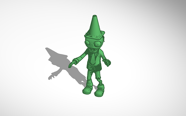 3D design Conehead Zombie - Tinkercad