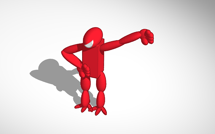 3D design spider man - Tinkercad