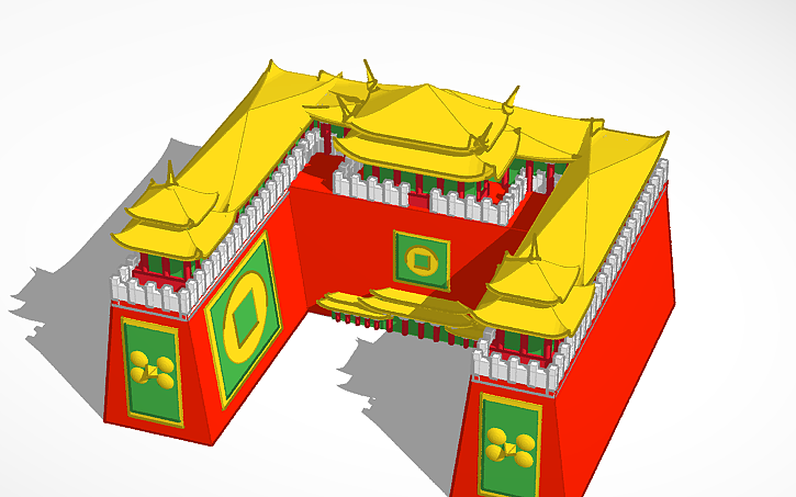 3D design the earth palace (Ba Sing Sei, Avatar) - Tinkercad