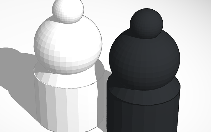 3d Design Dtech Chess Pawn Tinkercad