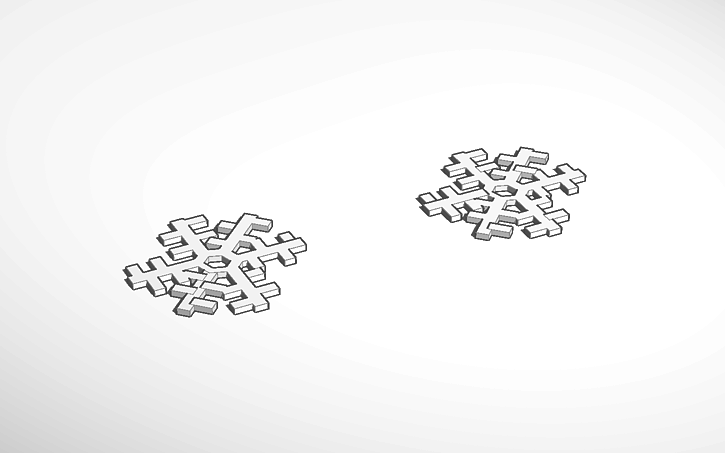 3D design Snowflake - Tinkercad