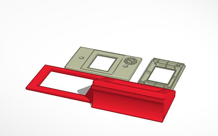 3D design Nextion Wall Plate | Tinkercad