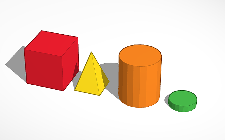 3D design figuras geometricas - Tinkercad