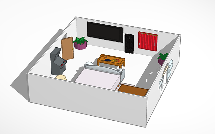3D design My Dream Bedroom - Tinkercad