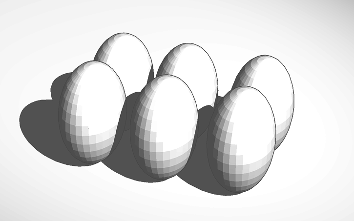 3D design Eggs - Tinkercad